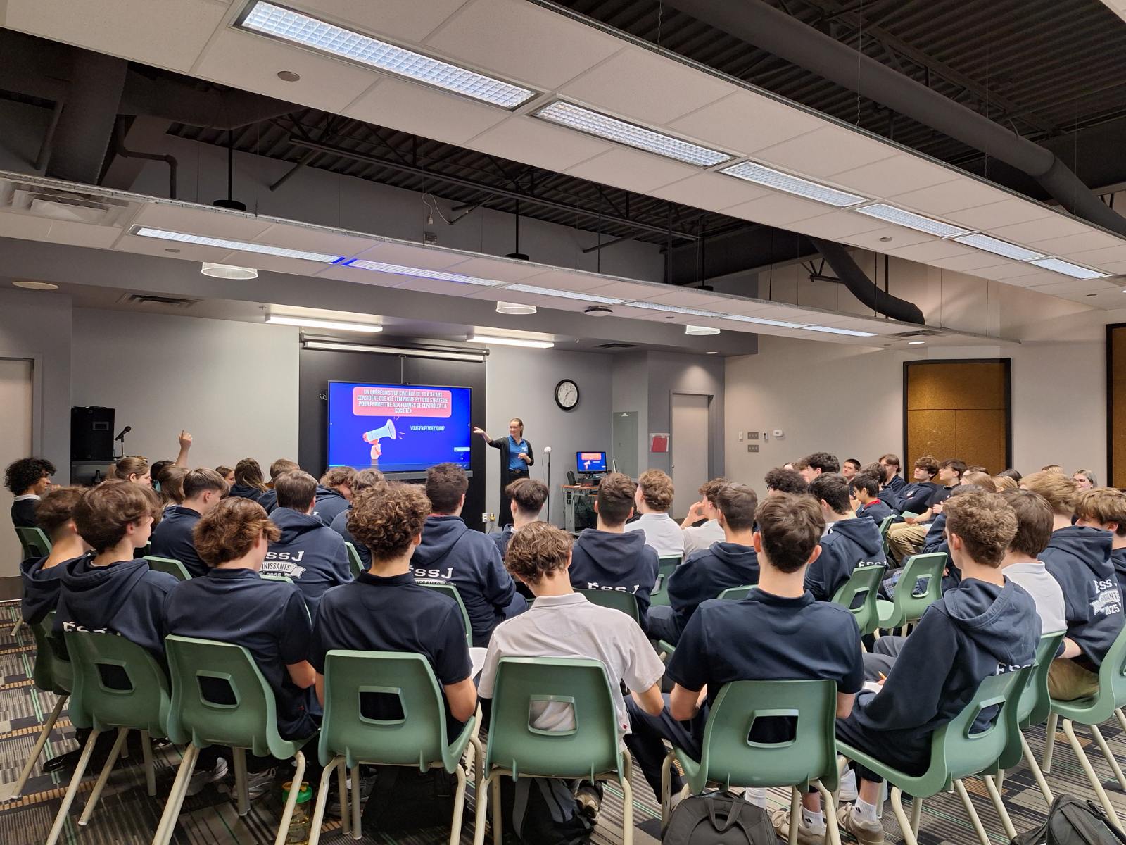 Conférence d'Émilie Jodoin - École secondaire Saint-Joseph